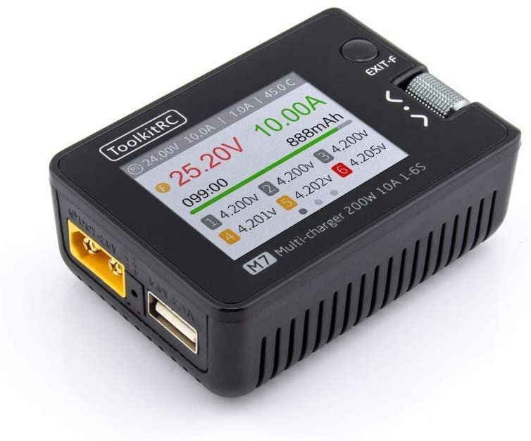 Cargador Inteligente ToolkitRC M7 - 200W 10A